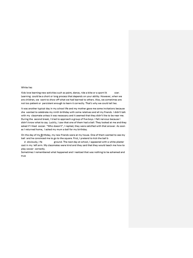 The Short Narrative Essay-Editing Unit 3-Self-Study Material-With Key | PDF