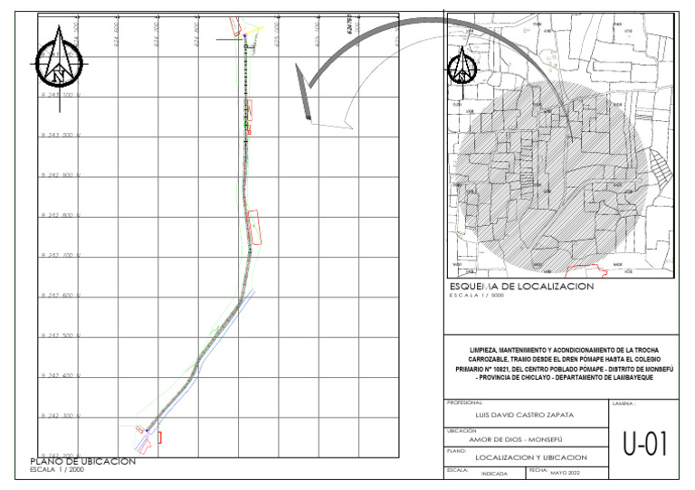 Plano de Ubicación Trocha | PDF