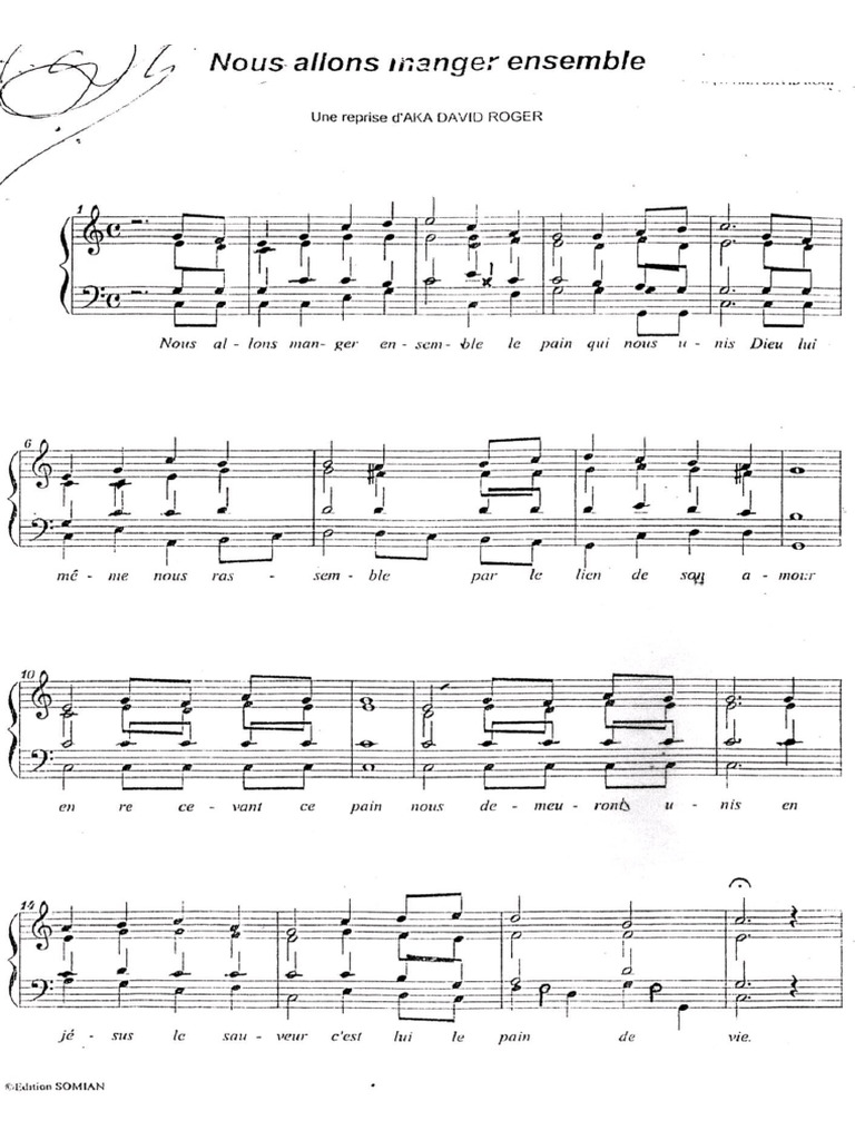 Nous Allons Manger Ensemble | PDF