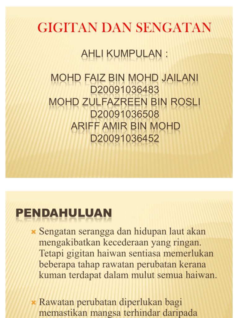 Gigitan Dan Sengatan | PDF