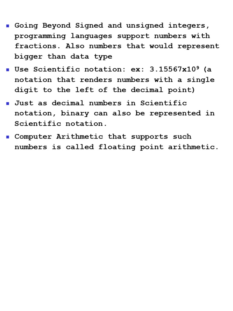 MIPS Floating Point Arithmetic | PDF