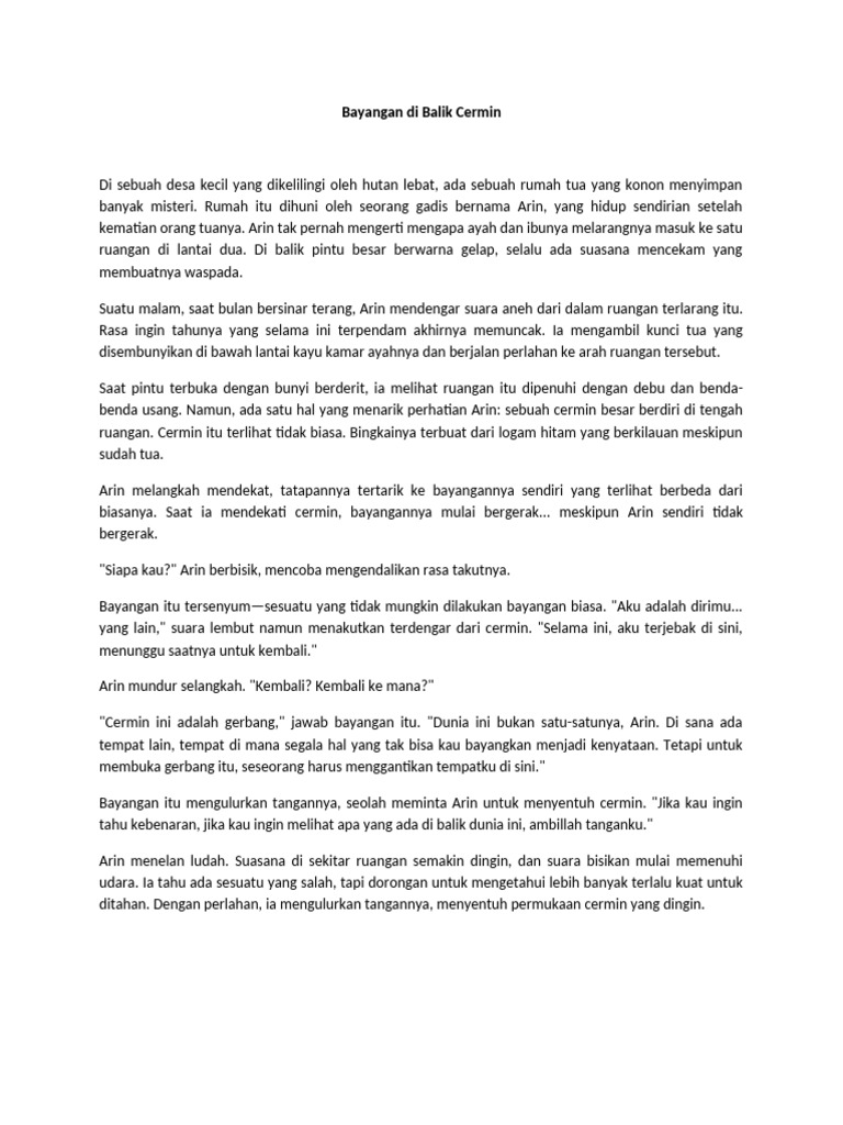 Bayangan Di Balik Cermin | PDF
