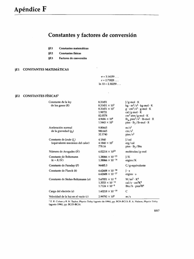 Factores de Conversiones | PDF