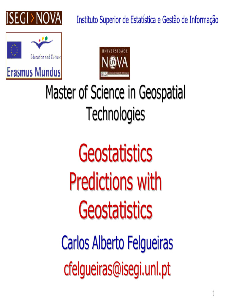 MSGT-Predictions With Geostatistics | PDF