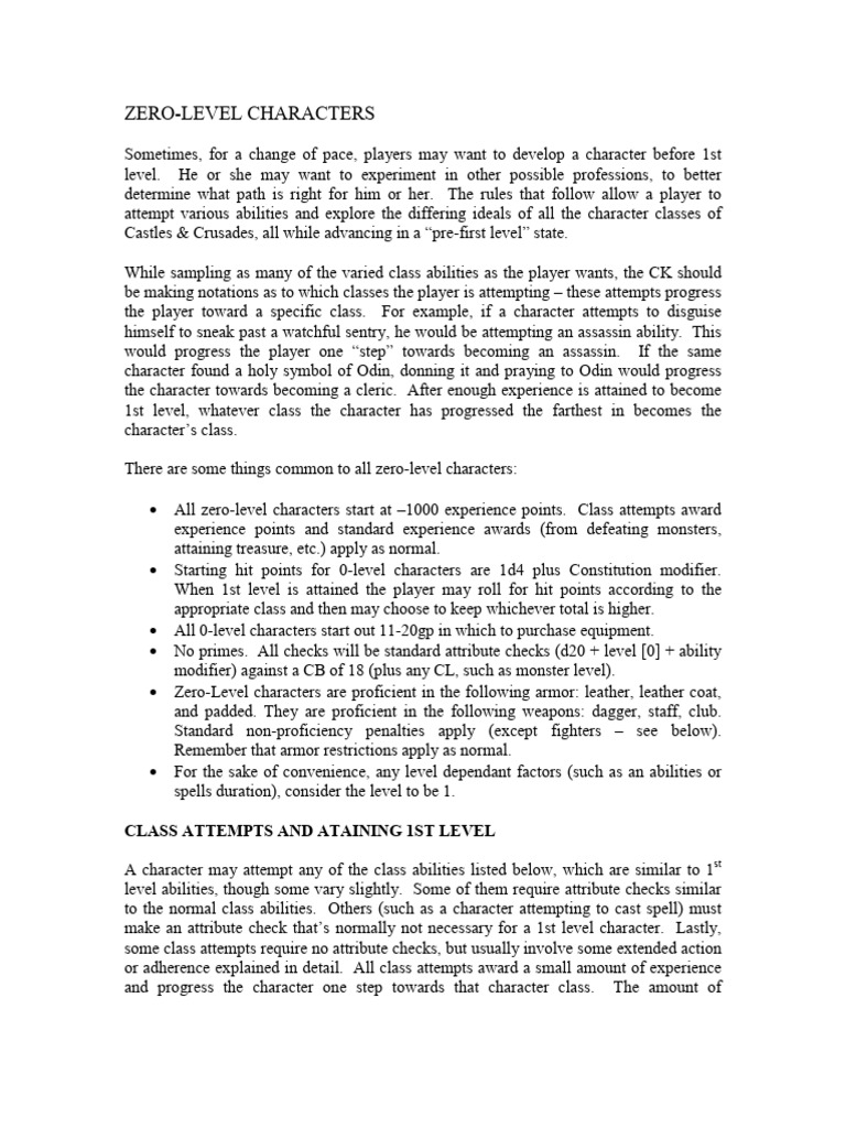 C - C - Zero-Level Characters | PDF