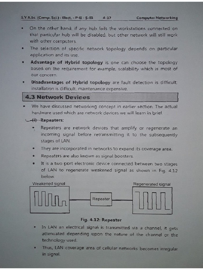 Network Devices Notes | PDF
