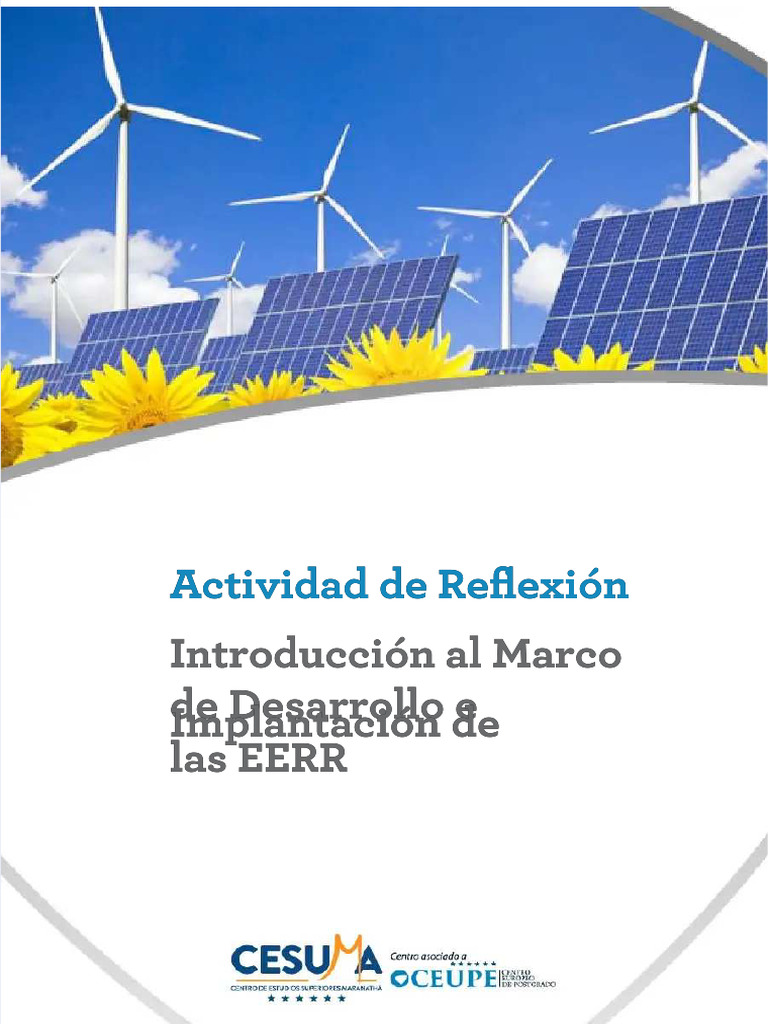 PDF Actividad de Reflexion Introduccion Al Marco de Desarrollo e Implantacion de Las Eerr ...