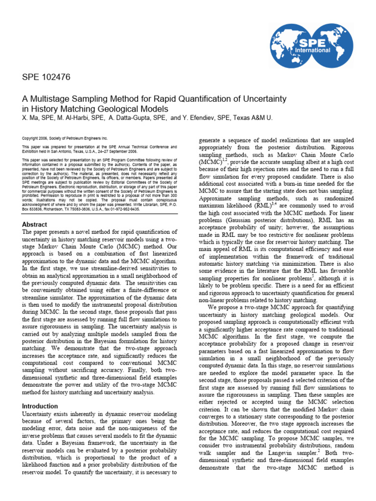 A multistage sampling method for rapid quantification of uncertainty | PDF