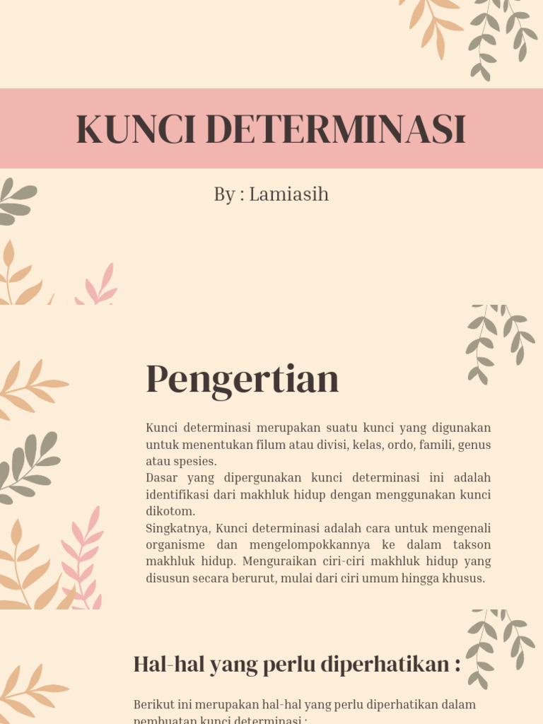 Kunci Determinasi | PDF