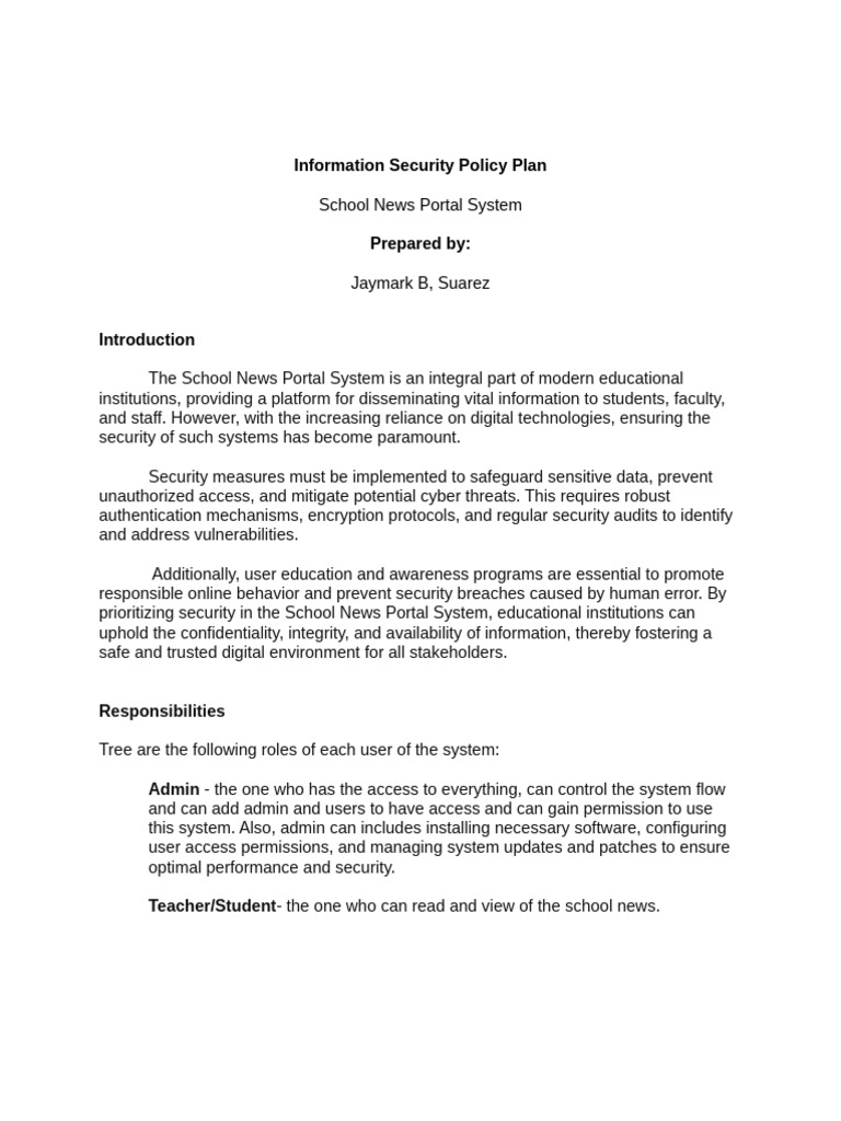 Security System | PDF