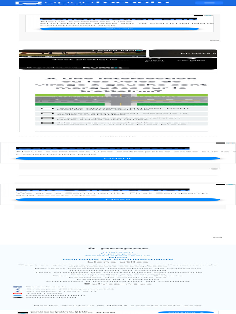 Questions-Réponses de L'Xamen Théorique Du Permis | PDF