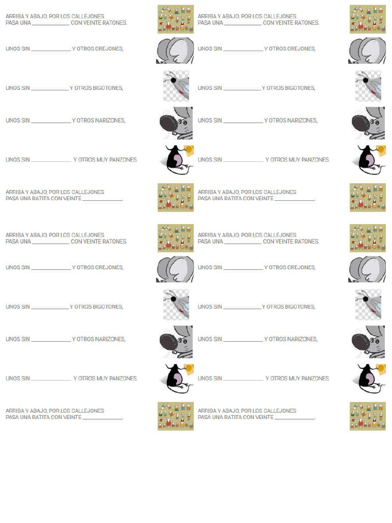 20 ratones actividades | PDF