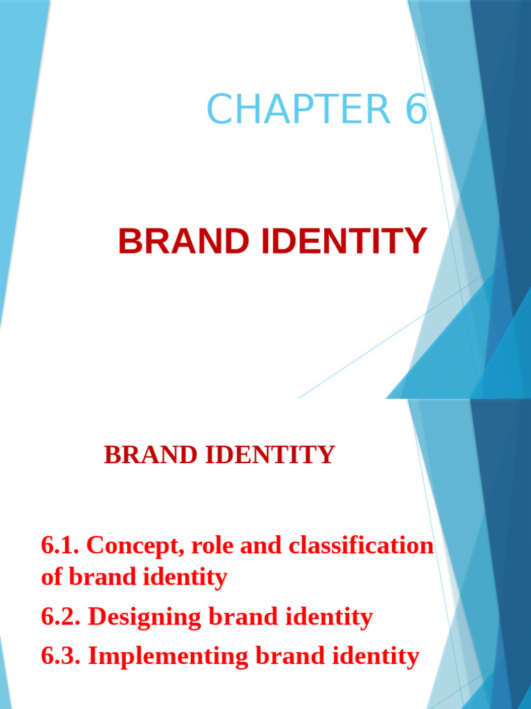 Chapter 6 Brand Identity | PDF