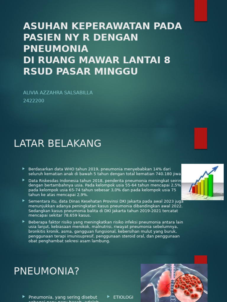 Asuhan Keperawatan Pada Pasien Ny R Dengan Pneumonia | PDF