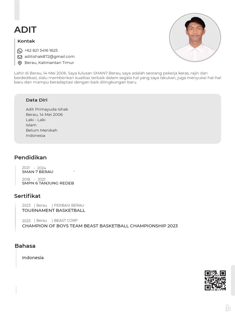 CV - Adit Ishak | PDF