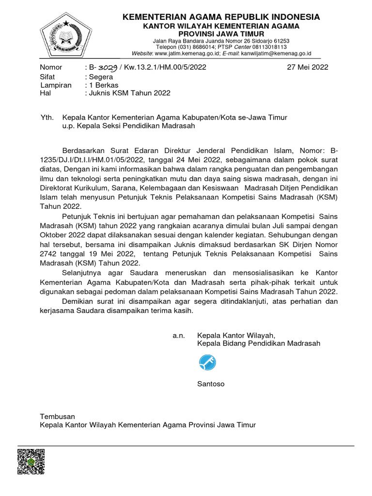 Kanwil-Pengantar Juknis KSM 2022 | PDF