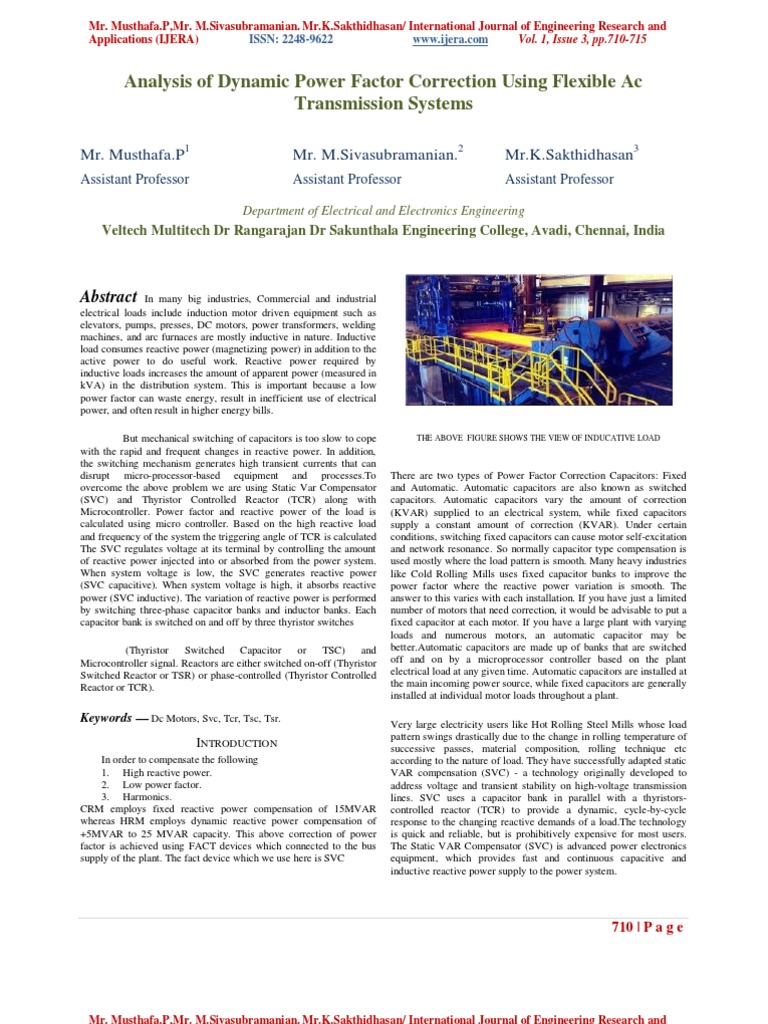 Dynamic Power Factor Correction Analysis | PDF | Technology & Engineering