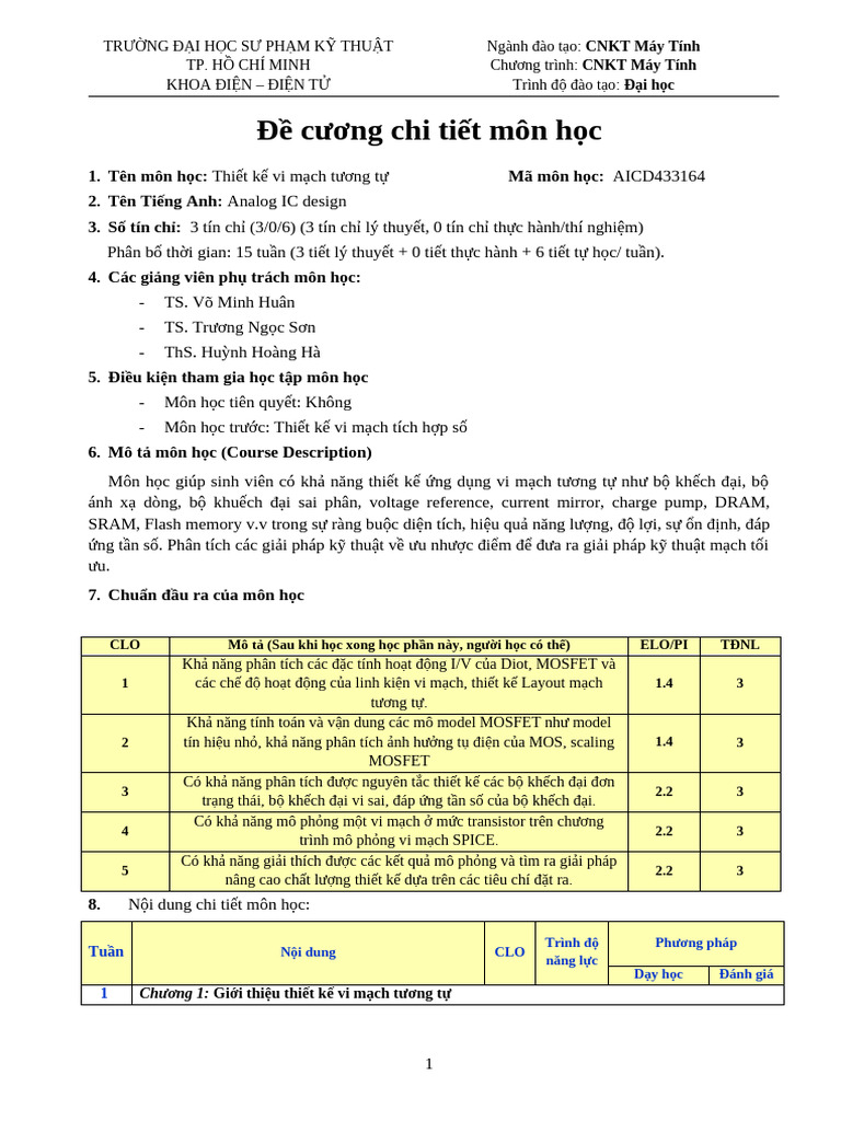 AICD433164-Thiet Ke VI Mach Tuong Tu - Cap Nhat 6 - 1 - 2023 | PDF