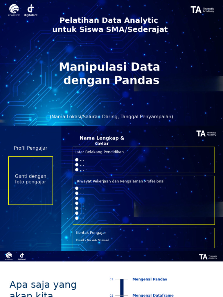 Manipulasi Data Dengan Pandas | PDF