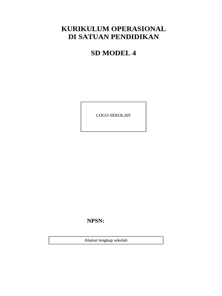 Contoh KSP SD - 1 | PDF