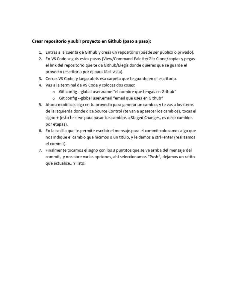 Github (Paso a paso) | PDF