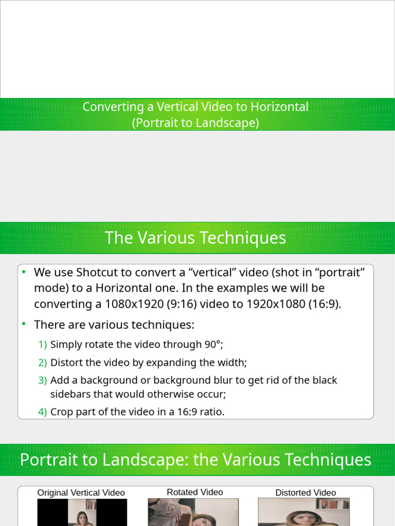 Vertical Video To Horizontal | PDF