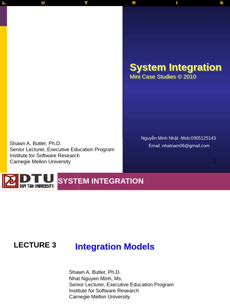 SIP03 Modle System Integration Update | PDF