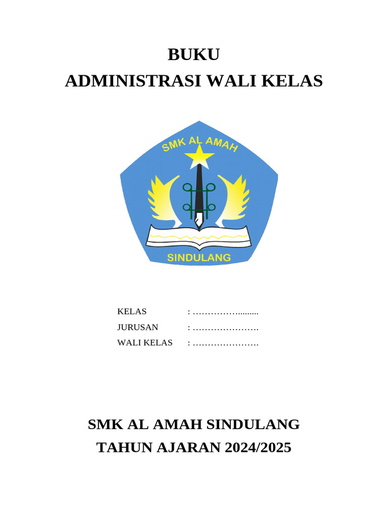 Cover Adm Wali Kelas | PDF