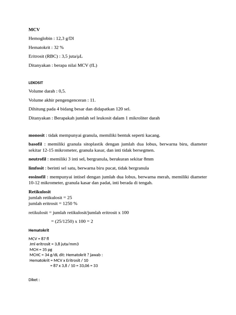 Pembahasan Ukom Hema | PDF