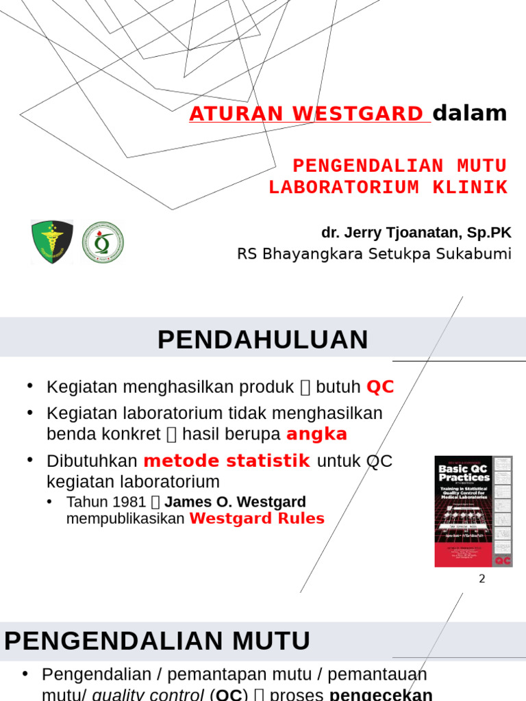 Penggunaan Aturan Westgard Dalam Pengendalian Mutu Laboratorium Klinik | PDF