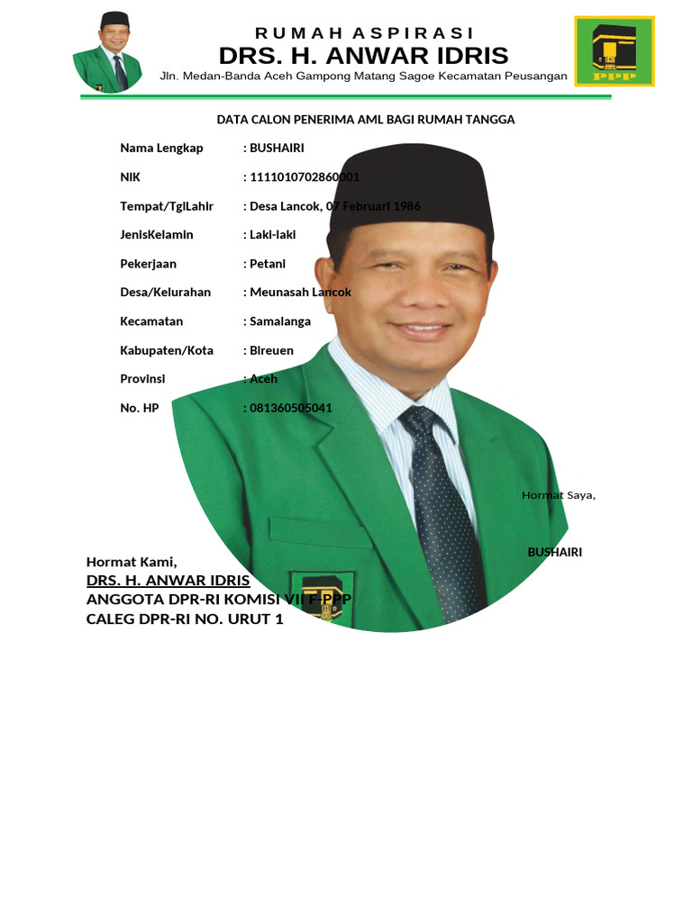 Contoh Formulir | PDF