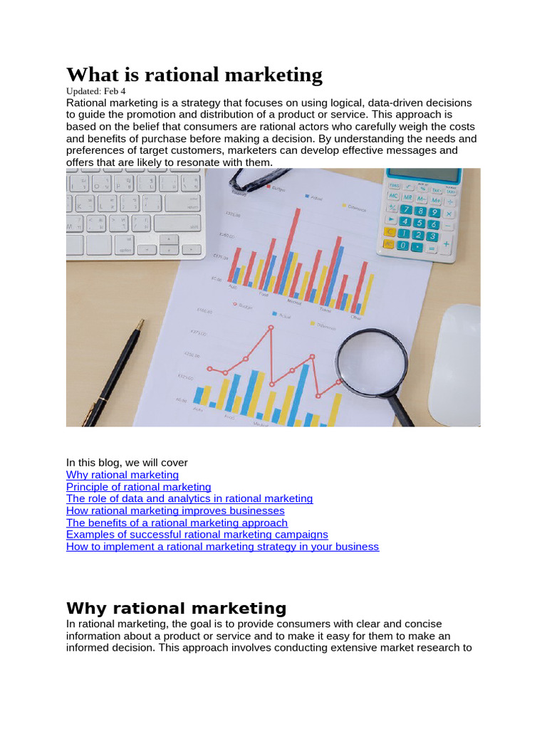 What is rational marketing | PDF