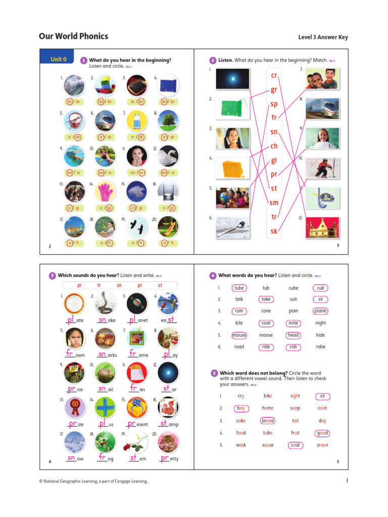 Owphonics3 Answerkey | PDF