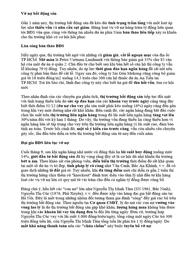 Unit 4 - V N BĐS - Question | PDF