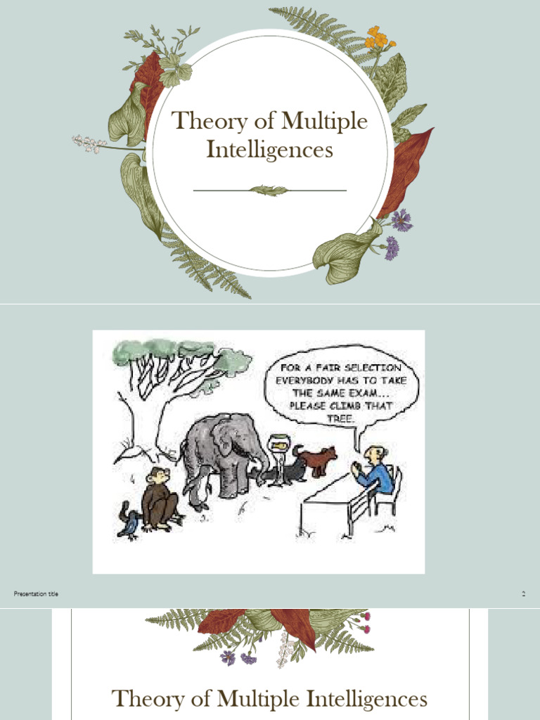 PDAE3 Theory of Multiple Intelligences | PDF