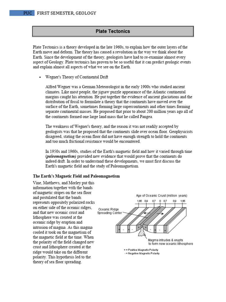 Plate tectonics-1 | PDF