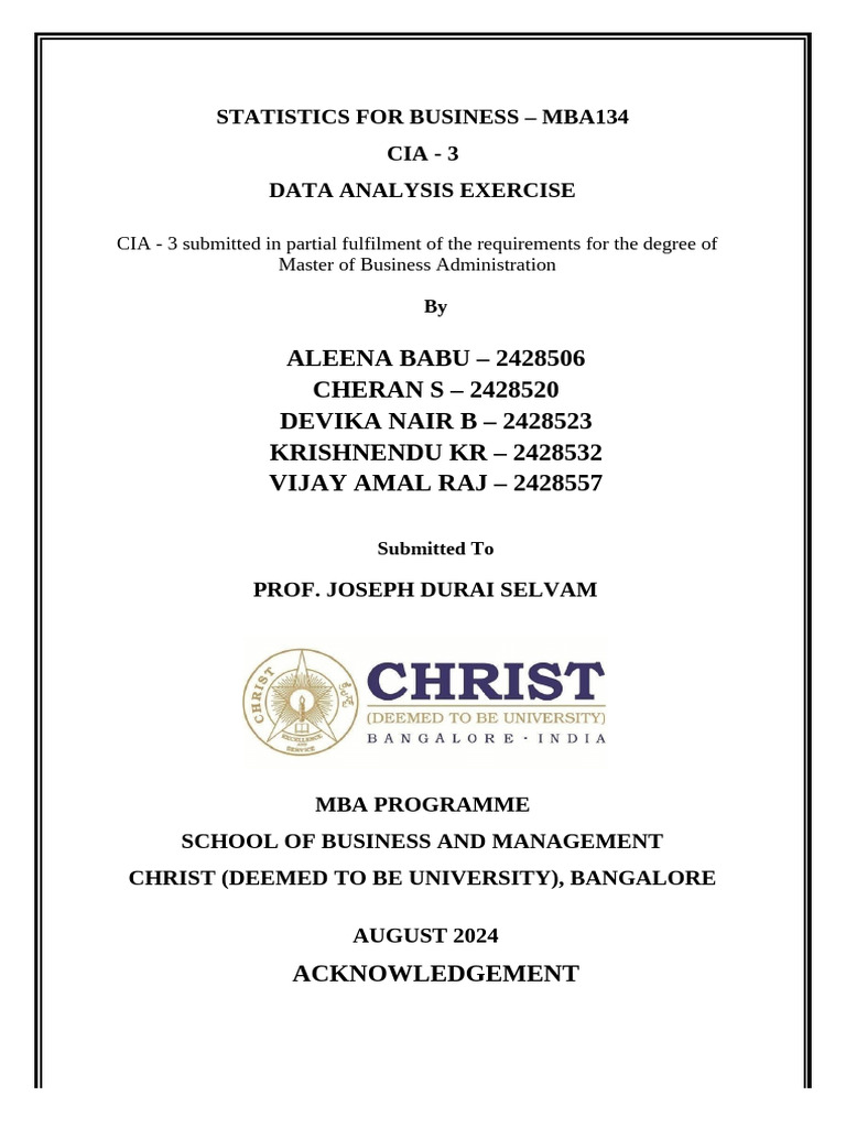 Cia 3 Stat | PDF