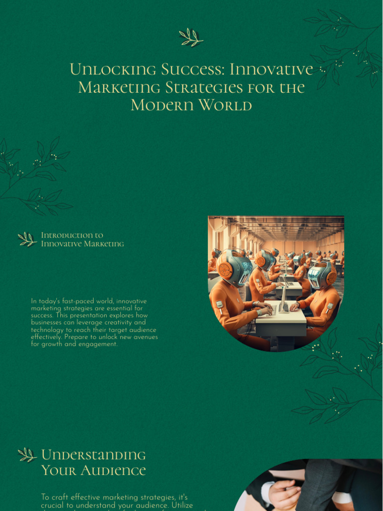 Slidesgo Unlocking Success Innovative Marketing Strategies For The ...