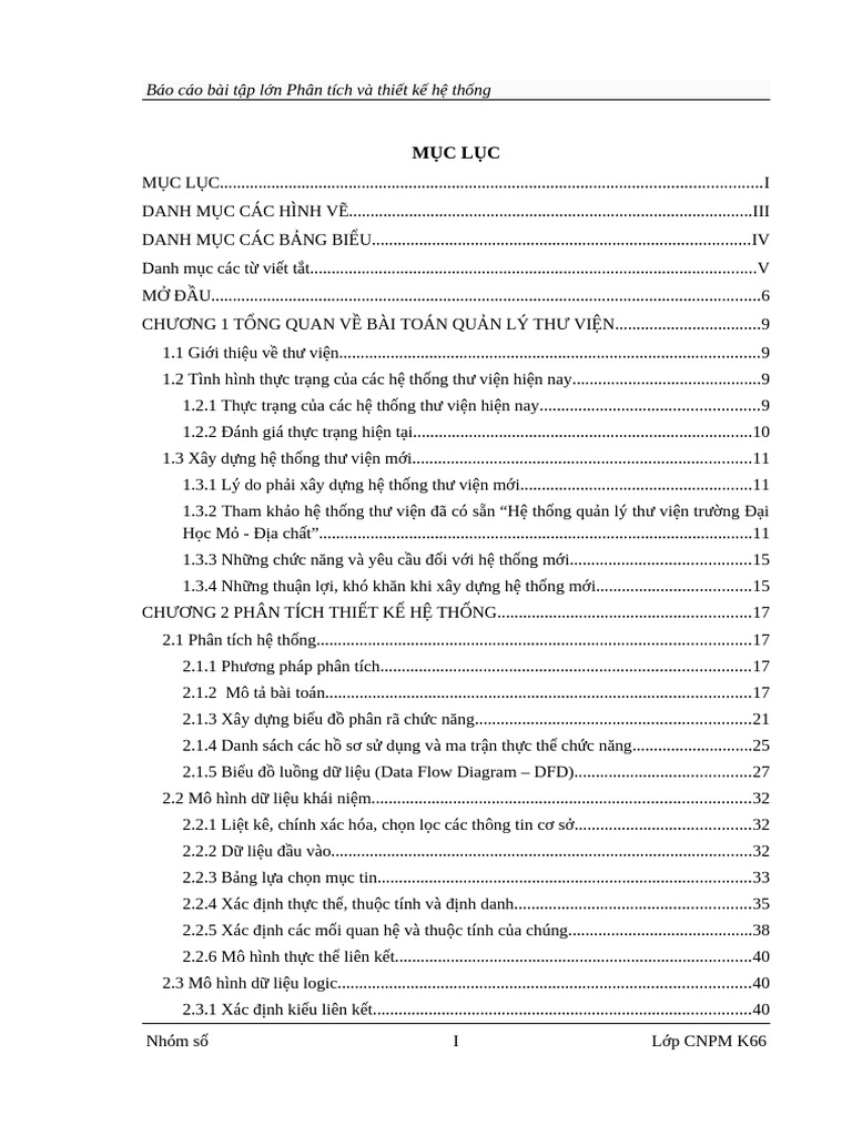 Mẫu - Báo cáo - BTL - PTTKHT | PDF