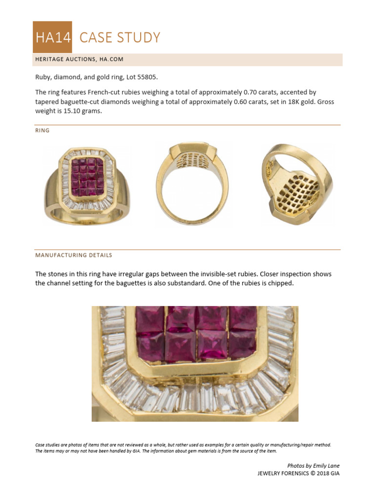 Case Study HA14 - Ring Invisible Set | PDF