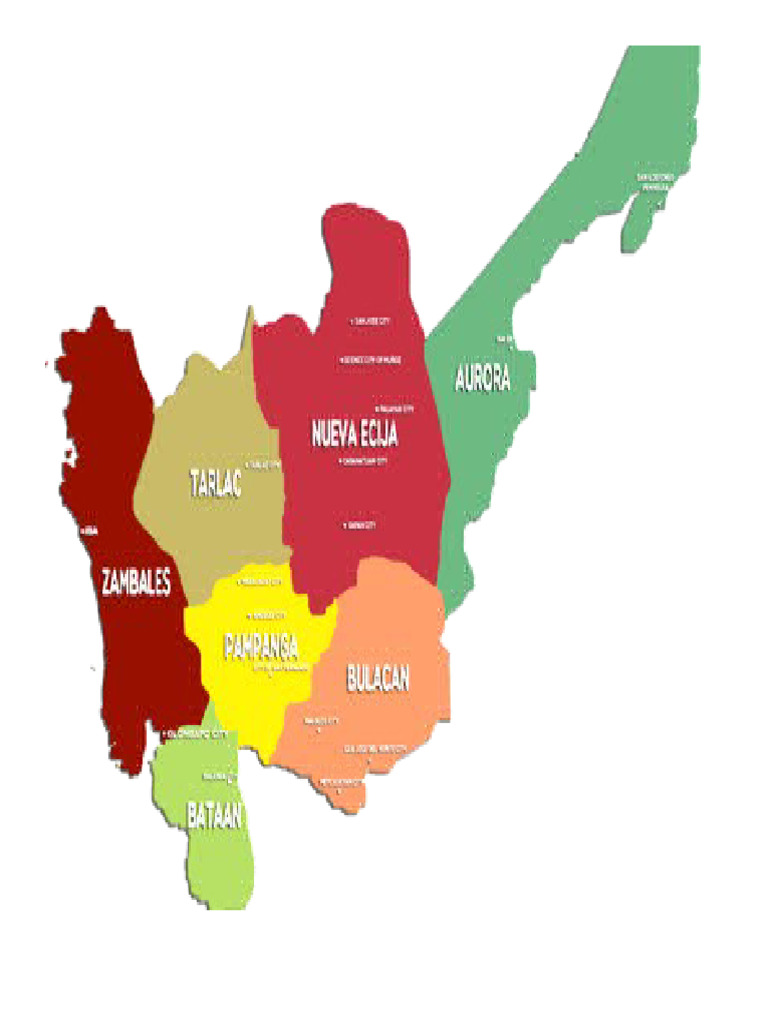 Map Region 1 2 3 Car and NCR | PDF