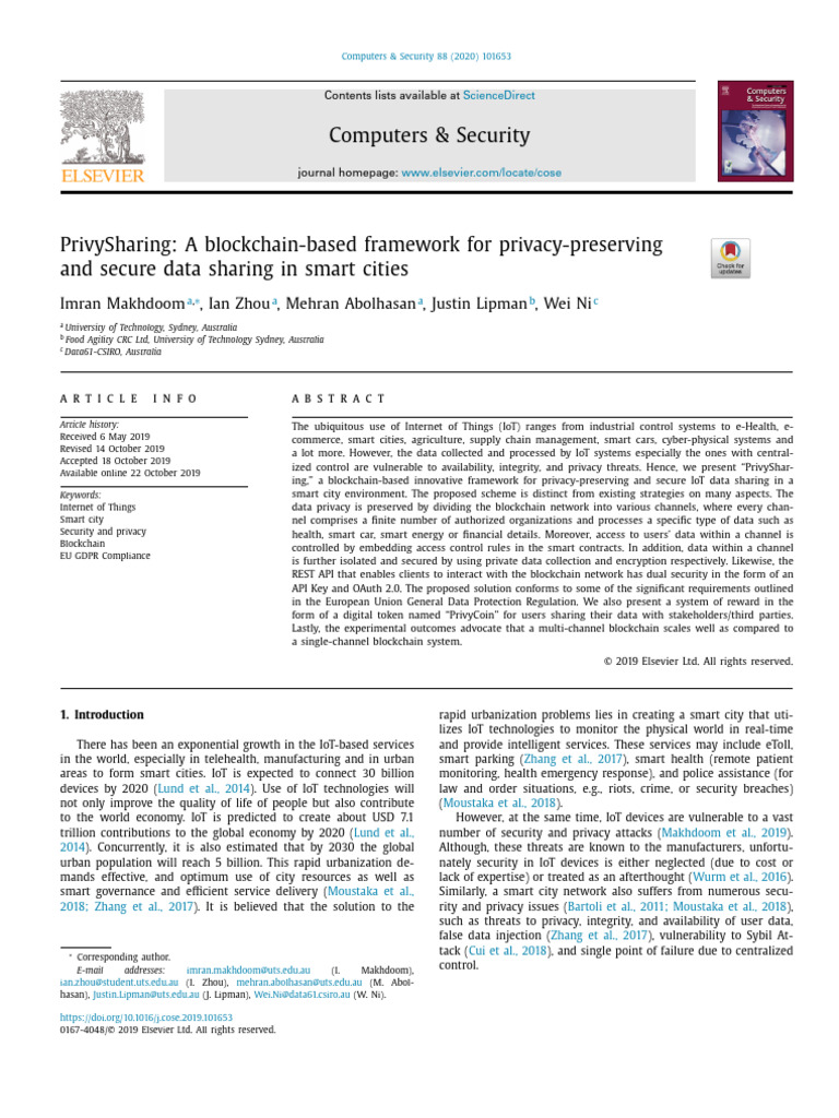 Privysharing A Blockchain Based Framework For Privacy Preserving And