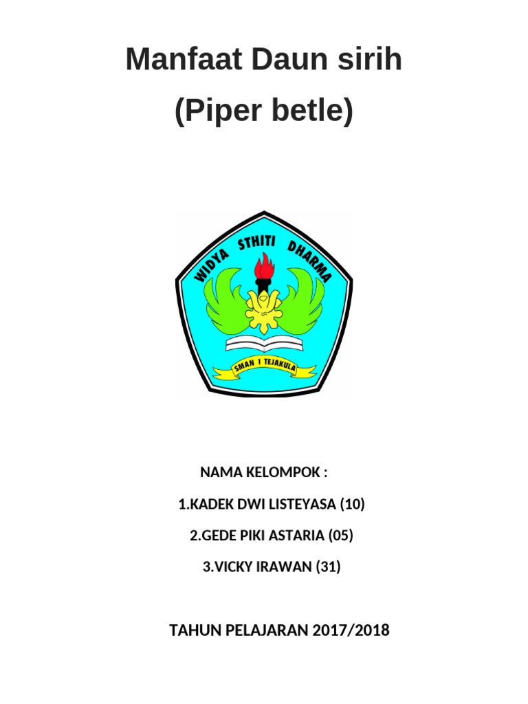 Makalah Daun Sirih | PDF