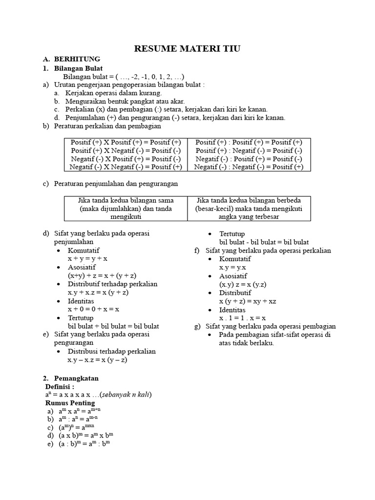 Resume Materi Tiu | PDF