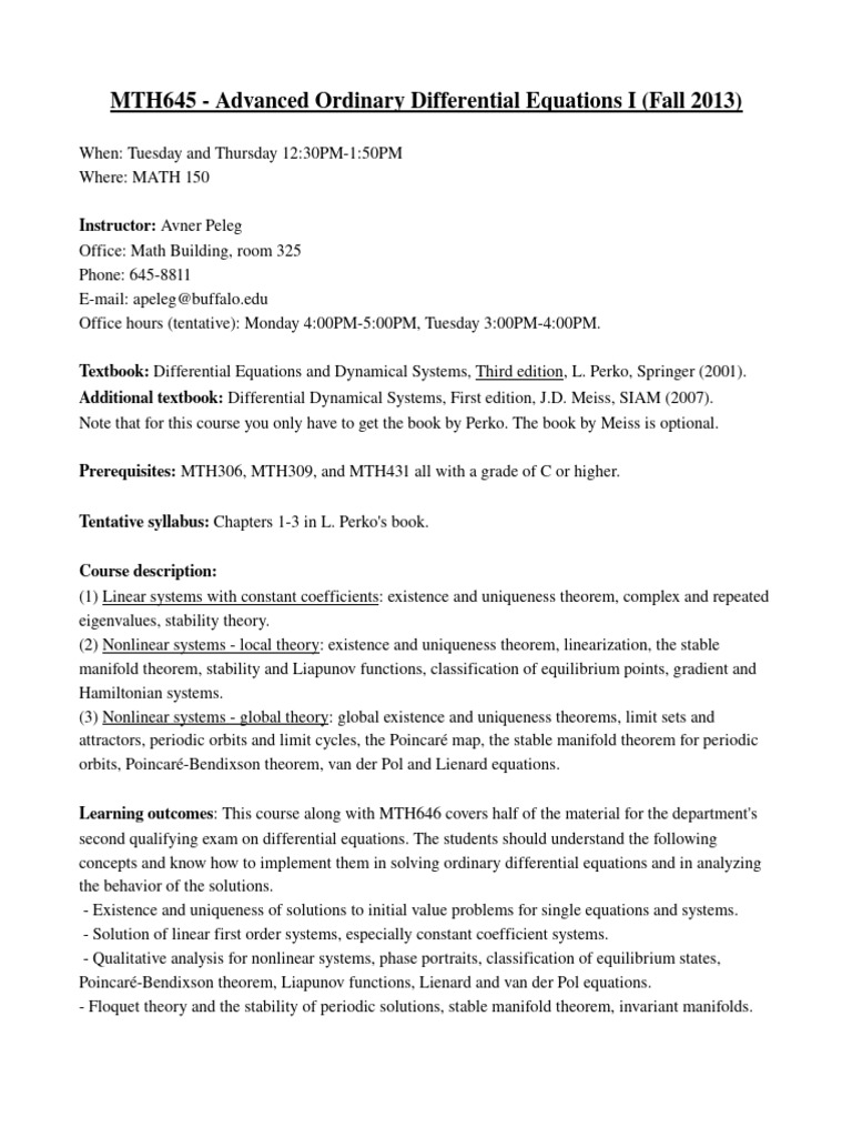 mth645 Handout | PDF