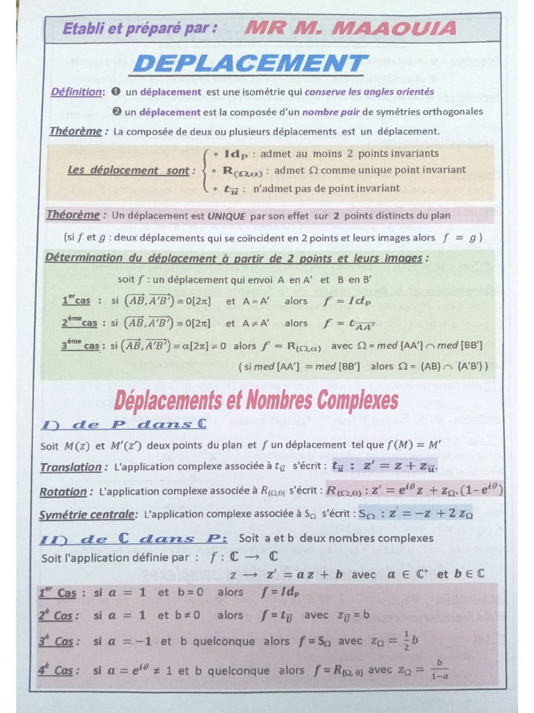 Depl. - Antidepl. 4ème Math | PDF