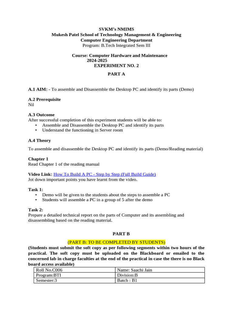 CHM Assignment 2 Saachi Jain | PDF