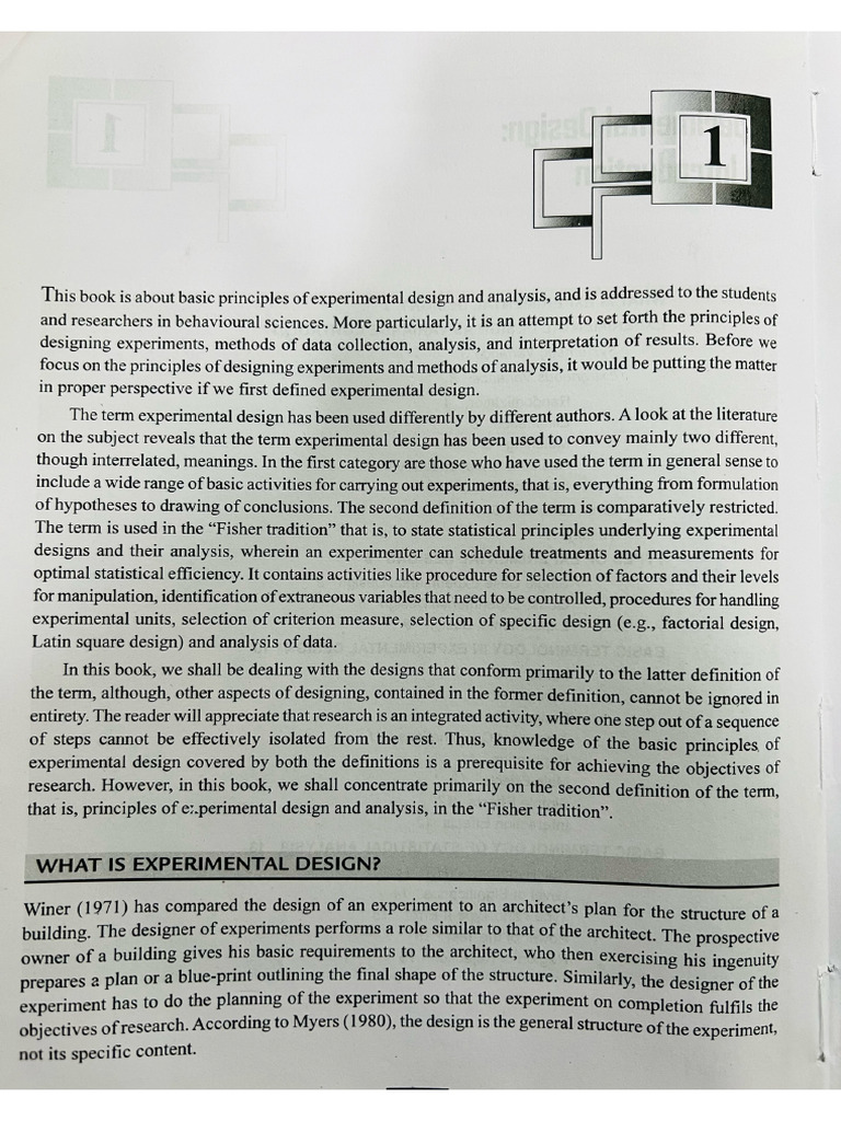 Experimental Design- An introduction | PDF