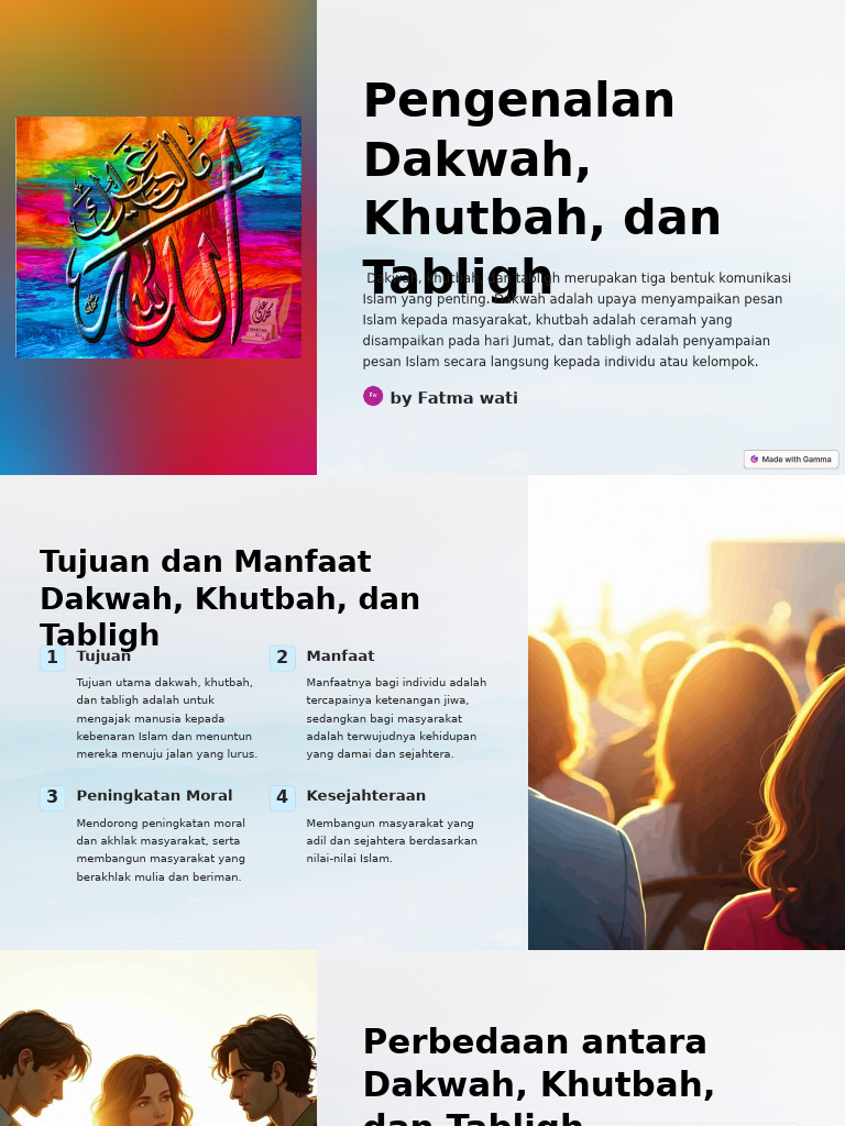 Pengenalan Dakwah Khutbah Dan Tabligh | PDF