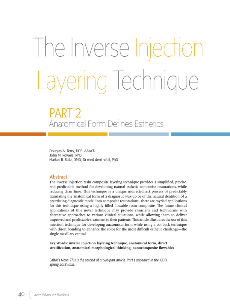 The Inverse Injection Layering Technique Part 2 | PDF
